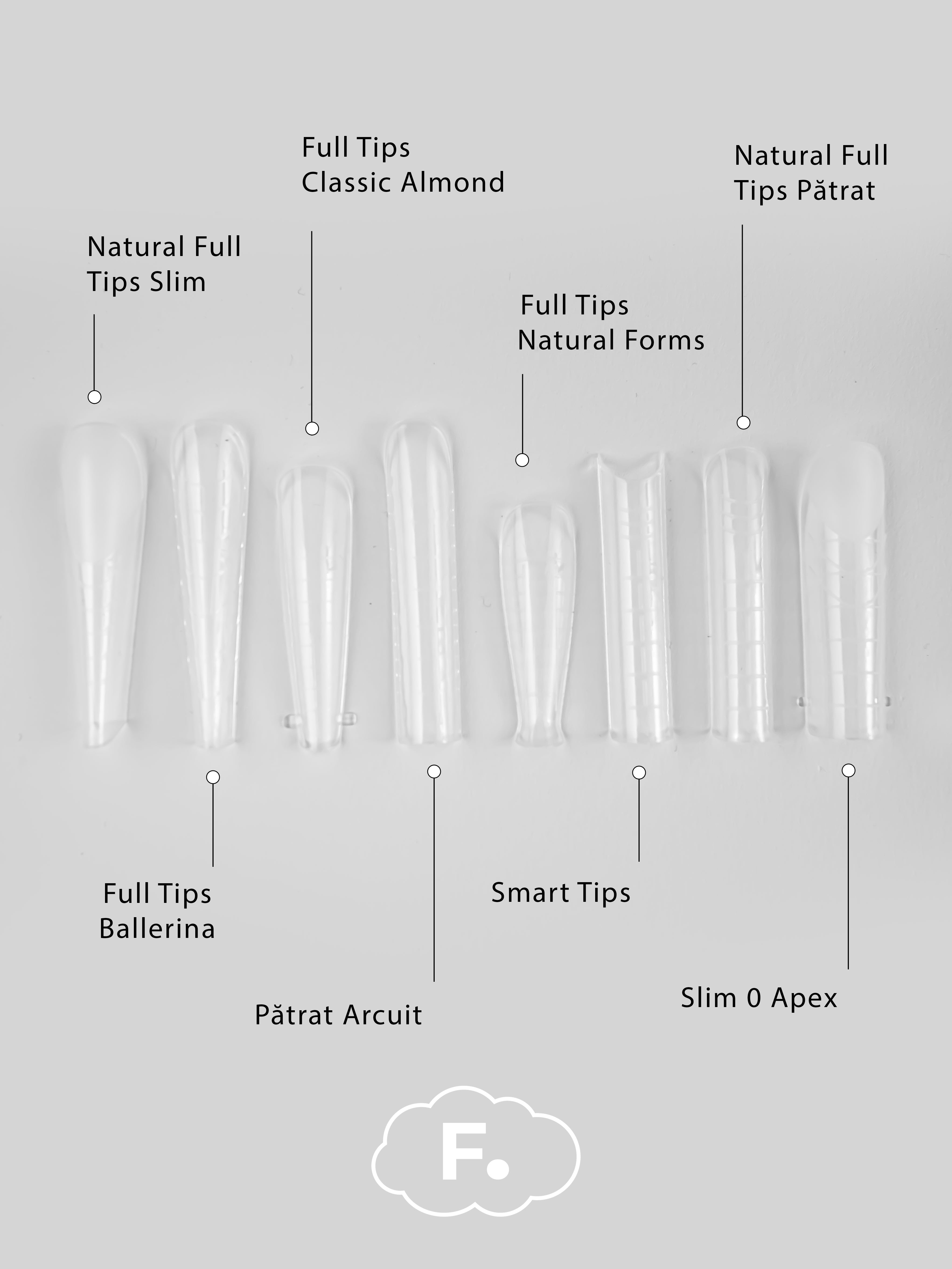 Tipsuri Reutilizabile - Natural Forms, 120 buc, Flirty – THE BRANDZ